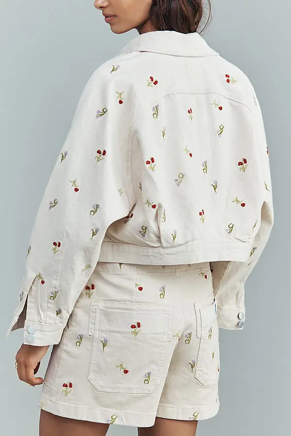 PILCRO Tulip Print Jacket