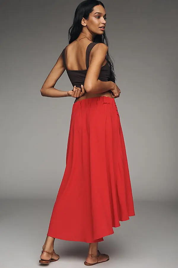 BISHOP + YOUNG Midi Skirt With Tie-waist Detail