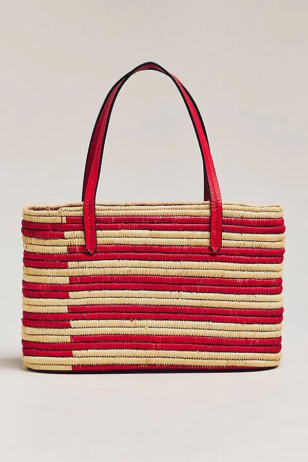 Poolside The Capri Raffia Tote Bag - Natural