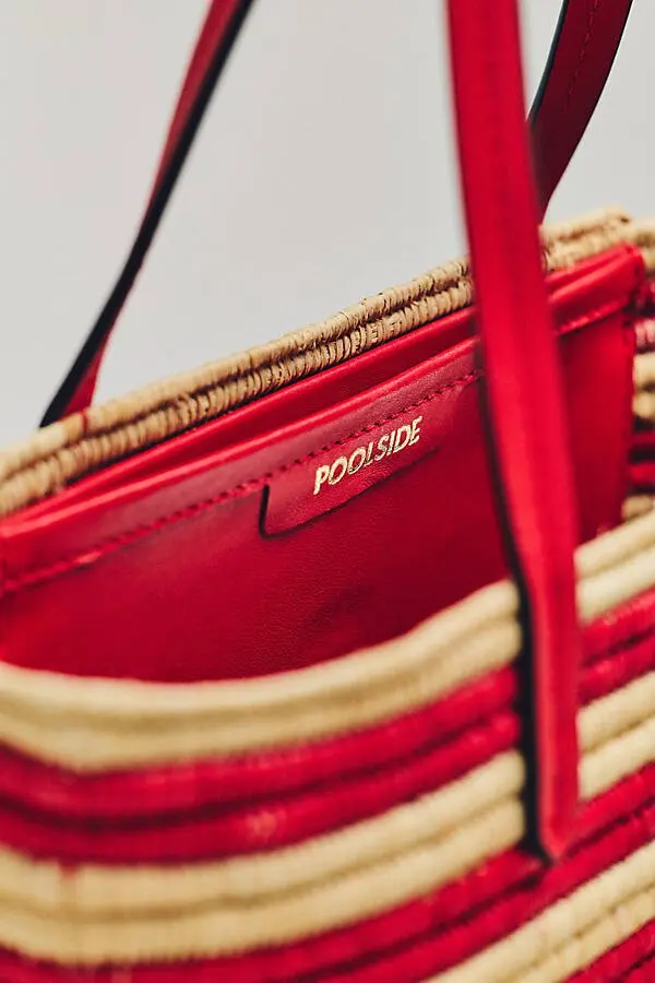 Poolside The Capri Raffia Tote Bag - Natural
