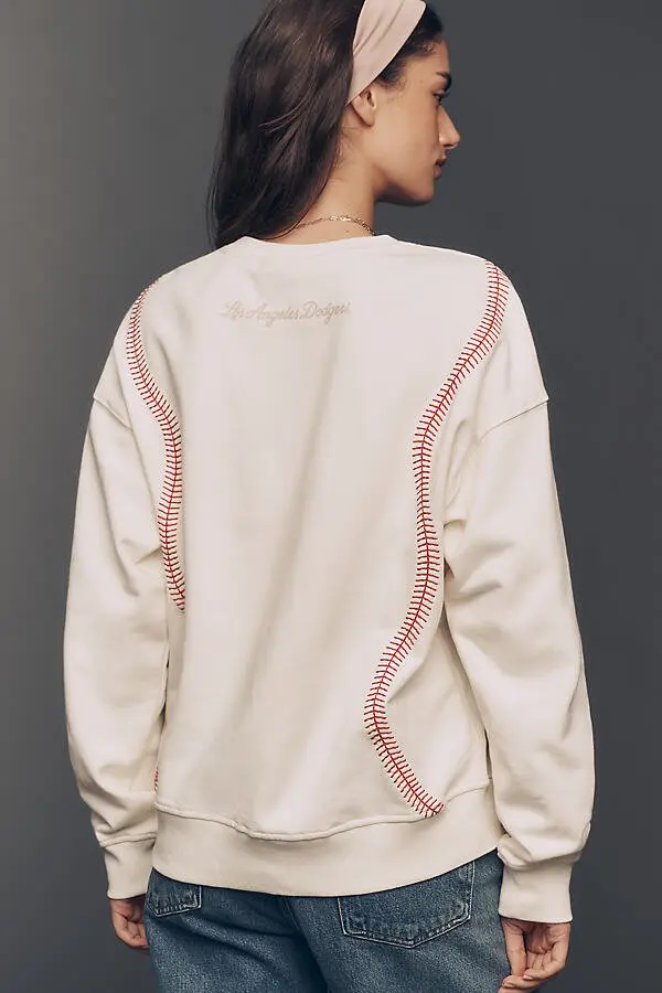 Terez Cotton Mlb Multi-logo Crew-neck Sweatshirt