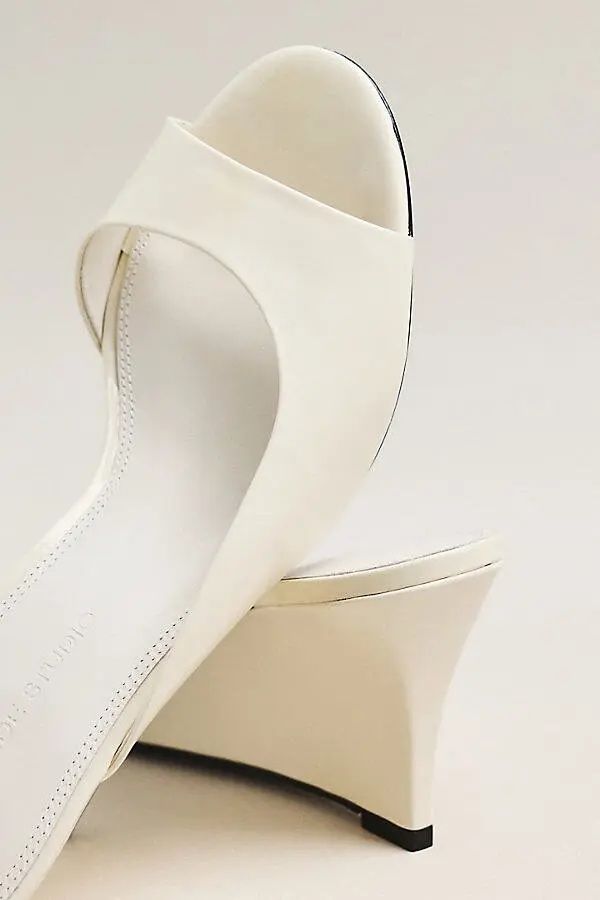 BLACK SUEDE STUDIO Arisha Wedge Sandals