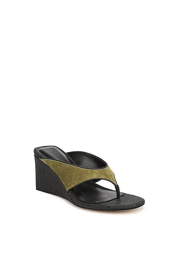 FAVORITE DAUGHTER Wedge Thong Sandals - Green