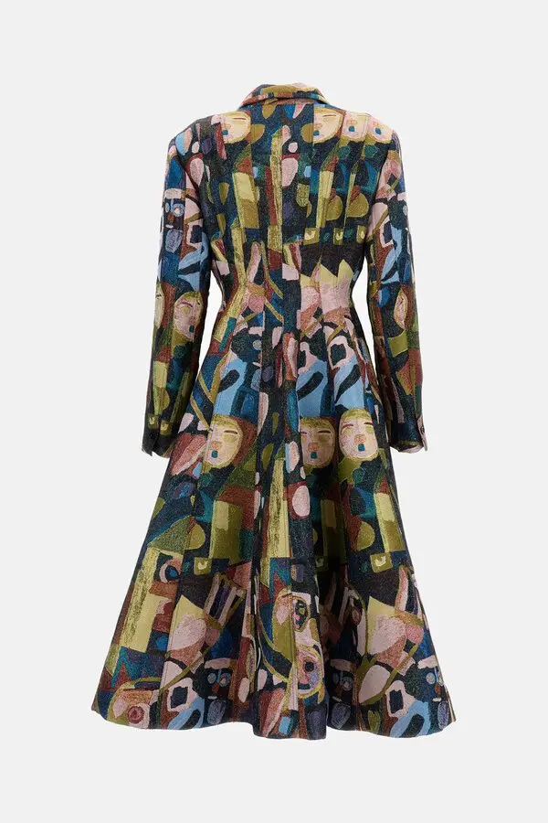 Anrealage Jacquard Patchwork Coatlet - Multicolor