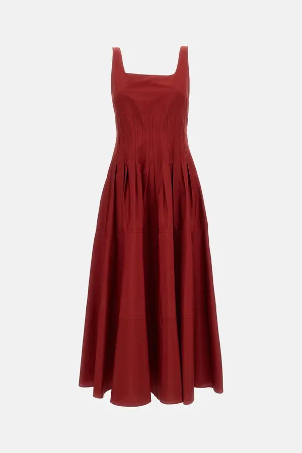 Max Mara Cotton Felt Dress - Red
