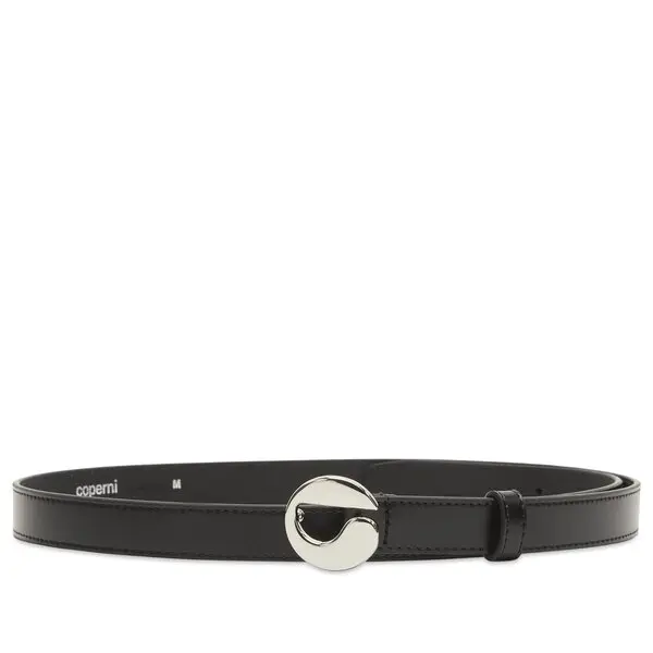 Coperni Logo Skinny Belt - Black