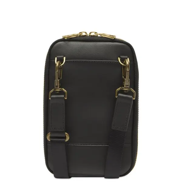 MASTER-PIECE CO Gloss Leather Shoulder Bag - Black