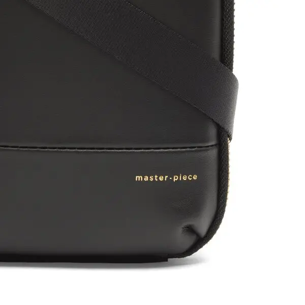 MASTER-PIECE CO Gloss Leather Shoulder Bag - Black