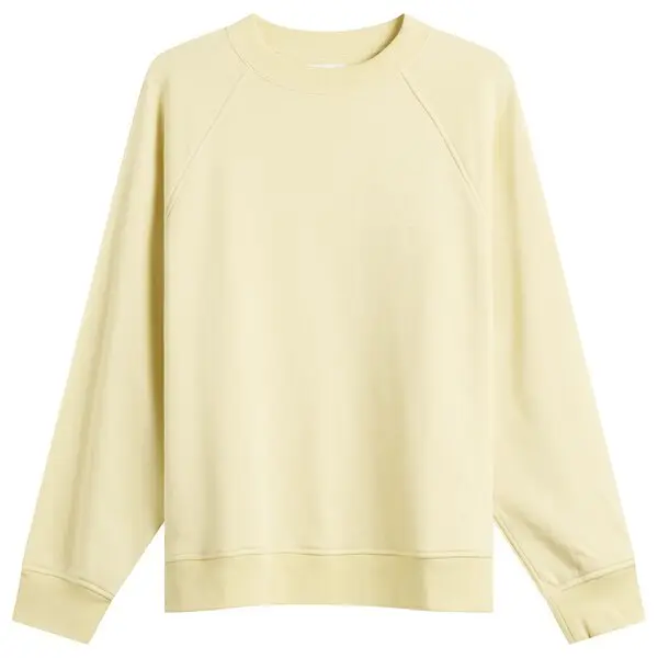 KAPTAIN SUNSHINE Suvin Cotton Crewneck Sweatshirt - Lemon