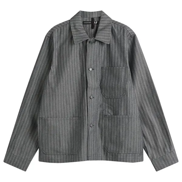 APPLIED ART FORMS Herringbone Chore Jacket - Raw Denim