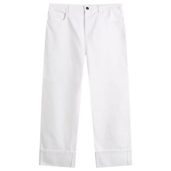 RÓHE Baggy Fit Turn-up Denim - Optic White