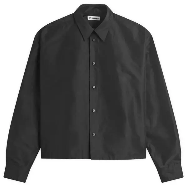 JIL SANDER Nylon Shirt Jacket - Black