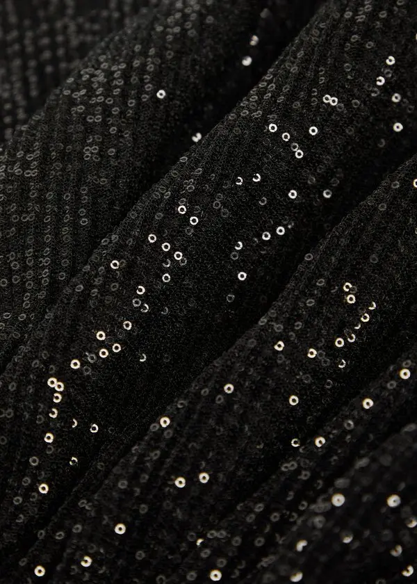 L'IDEE Paradiso Sequin-embellished Gown - Black