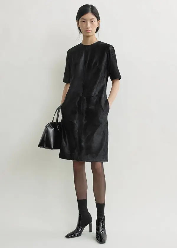 TOTEME Leather T-shirt Dress