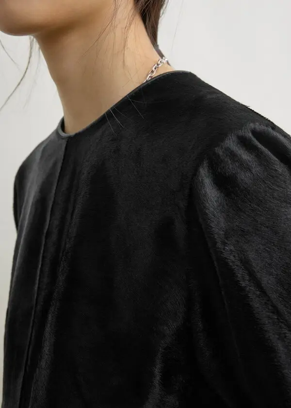 TOTEME Leather T-shirt Dress