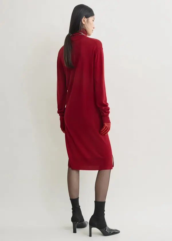 TOTEME Turtleneck Dress - Red