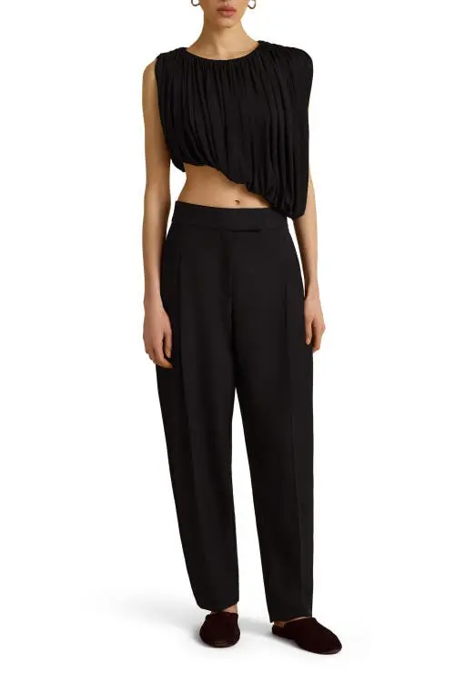 Marina Moscone Cocoon Trousers In Virgin Wool - Black