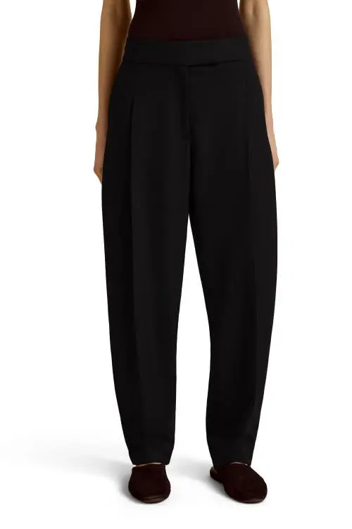 Marina Moscone Cocoon Trousers In Virgin Wool - Black