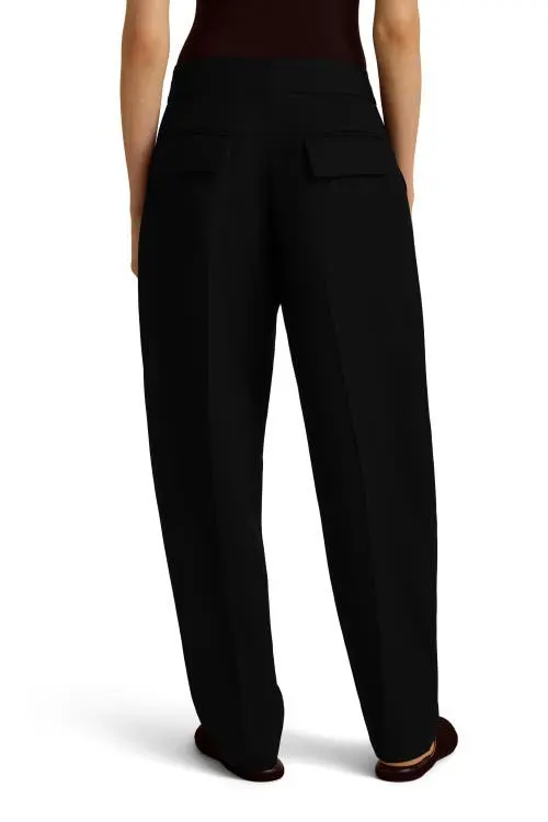 Marina Moscone Cocoon Trousers In Virgin Wool - Black