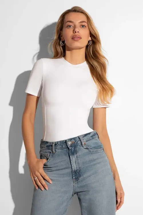 TA3 Shaping Short Sleeve Tee - White