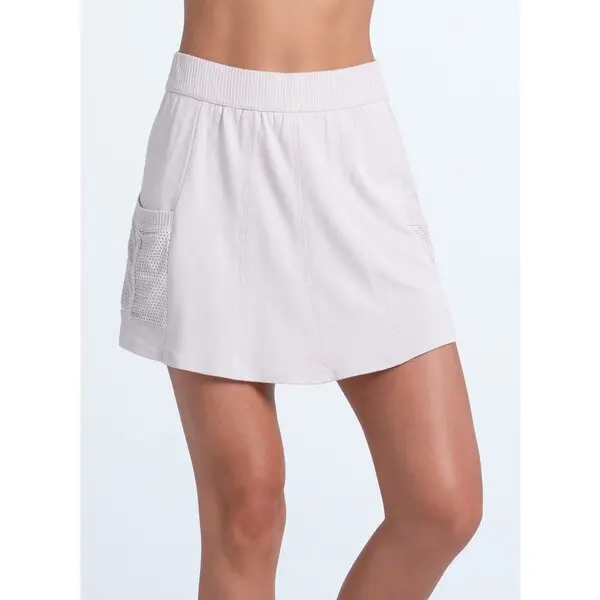 Lucky In Love Breezy Cargo Knit Skirt - Birch