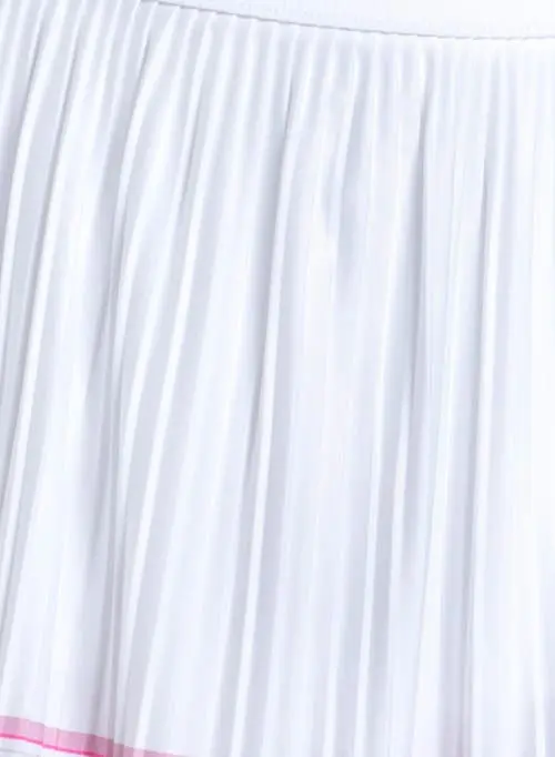 Lucky In Love Woven Strokes Pleated Skirt