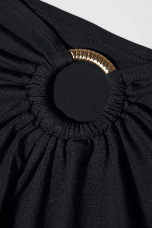 TA3 Ring Detail Mini Cover-up Skirt