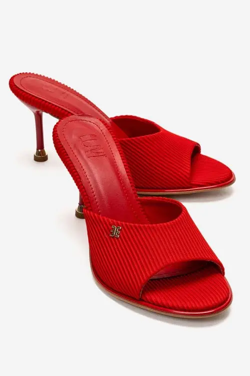 PROLOGUE SHOES Wendy Stiletto Sandal - Red