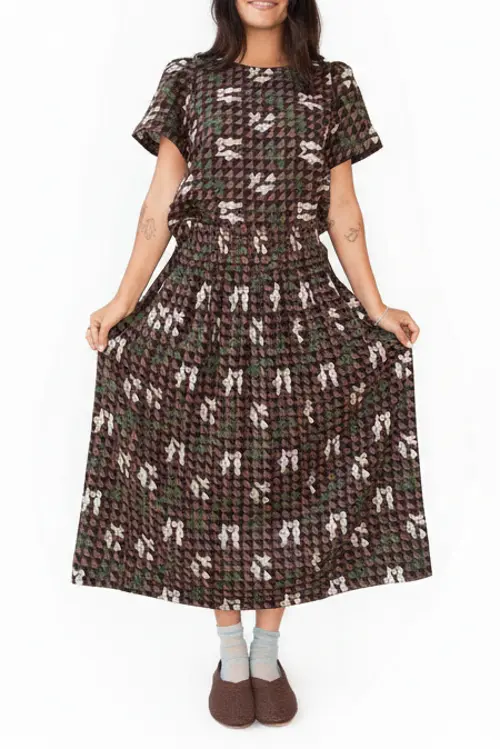 Ace & Jig Rara Reversible Midi Skirt - Atrium