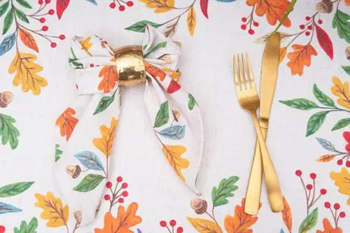 C&F HOME Harvest Leaves Set Of 6 Placemats 14" X 20