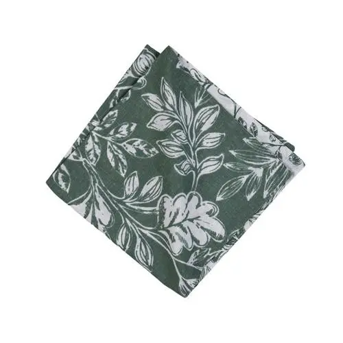 C&F HOME Everview Sage Botanical 100% Cotton Set Of 6 Cloth Napkins