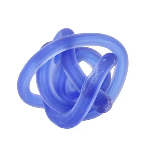 BEACHCOMBERS Glass Frosted Knot Dk - Blue