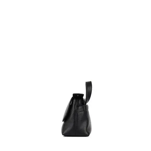 LAMBERT Vegan Leather Crossbody Bag - Black