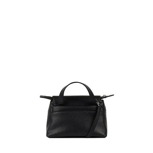LAMBERT Vegan Leather Crossbody Bag - Black