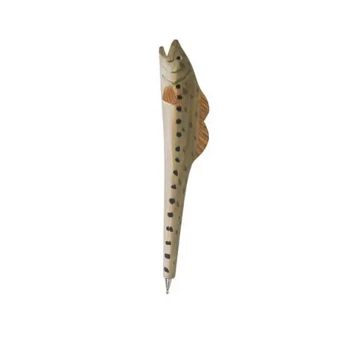 BEACHCOMBERS 7.75" Wood Bass Pen - Green