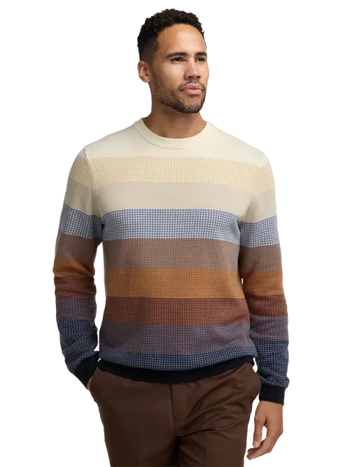 PAUL FREDRICK Cotton Crewneck Sweater