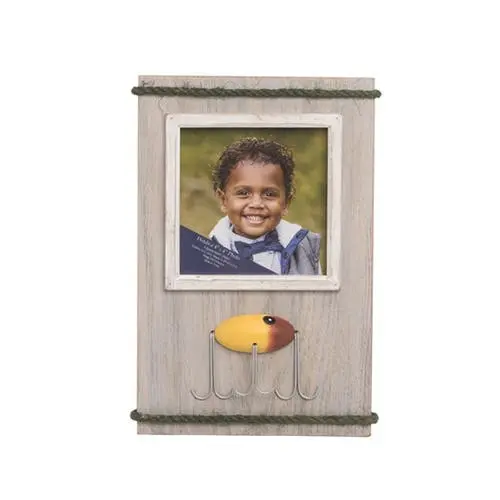 BEACHCOMBERS Lure Wood Photo Frame Picture Holder - Beige