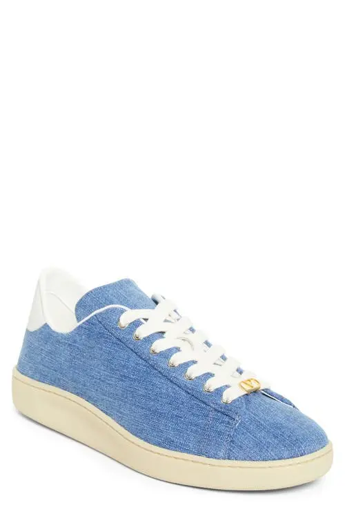 Valentino Garavani Royco Denim Low Top Sneaker - Blue Multi