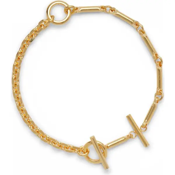Lady Grey Triplet Toggle Anklet - Gold