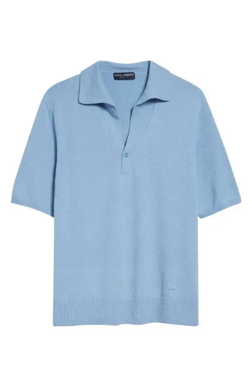 Dolce & Gabbana Terry Cloth Polo - B6227 Azzurro 6