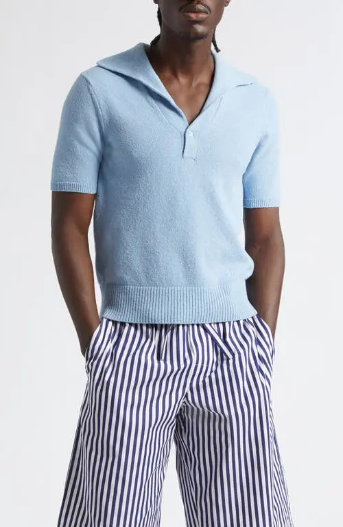 Dolce & Gabbana Terry Cloth Polo - B6227 Azzurro 6