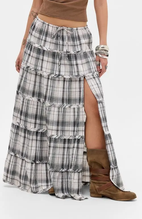 BDG URBAN OUTFITTERS Nova Tiered Gauze Midi Skirt