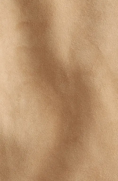 Lafayette 148 New York Belted Nubuck Leather Shirt Jacket - Oat