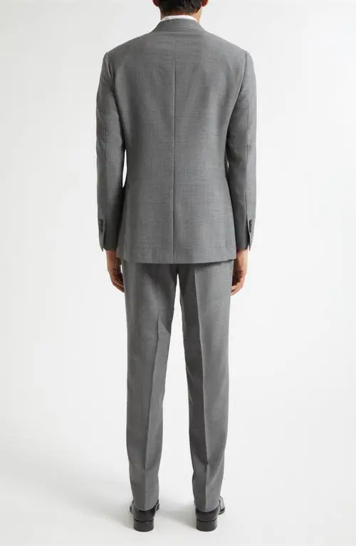 Thom Sweeney Fresco Tailored Wool Suit - Grey