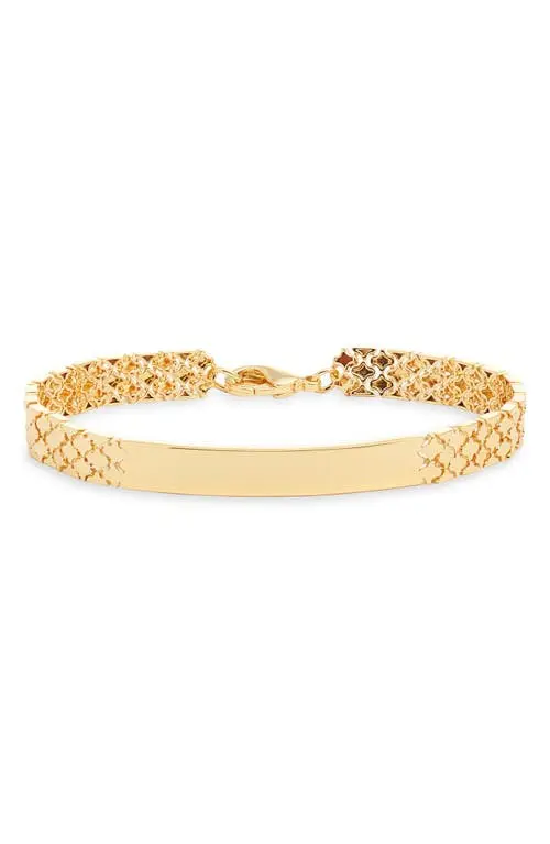 THE M JEWELERS Engraveable Id Bracelet - Gold