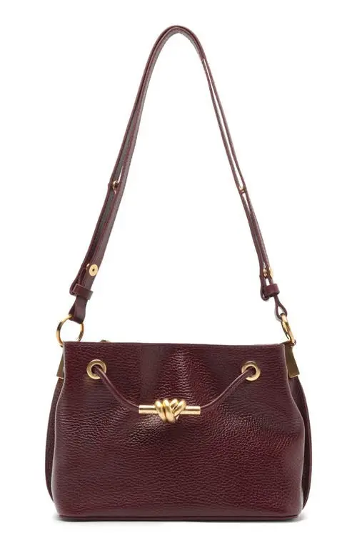 AREZZO Small Daphne Leather Crossbody Bag - Fresh Ruby