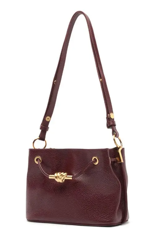 AREZZO Small Daphne Leather Crossbody Bag - Fresh Ruby