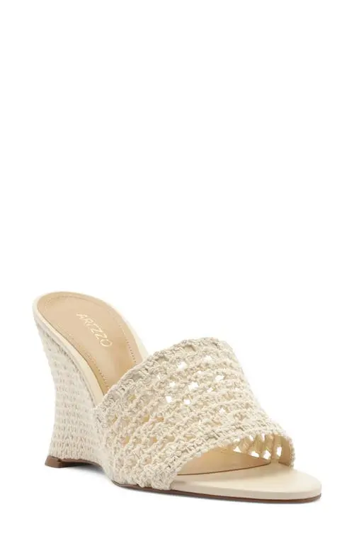 AREZZO Mary Wedge Slide Sandal - White
