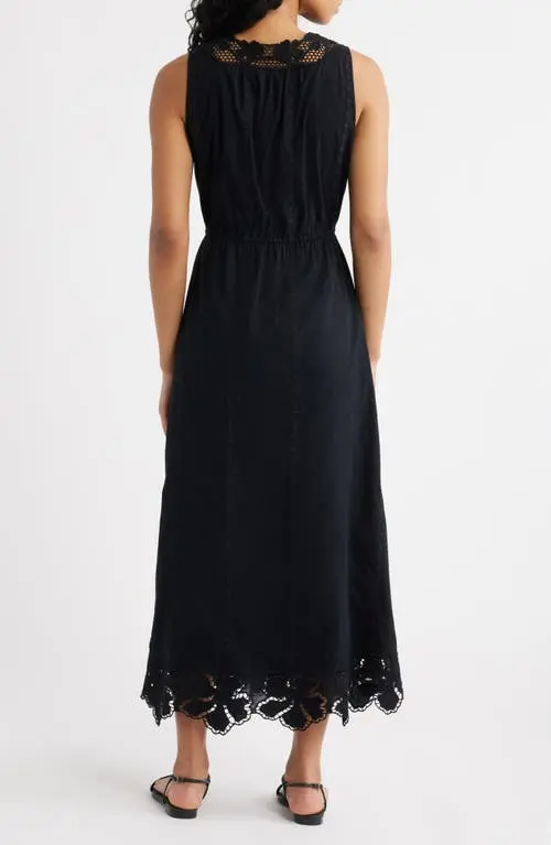 Rails Lorina Cotton Maxi Dress - Black
