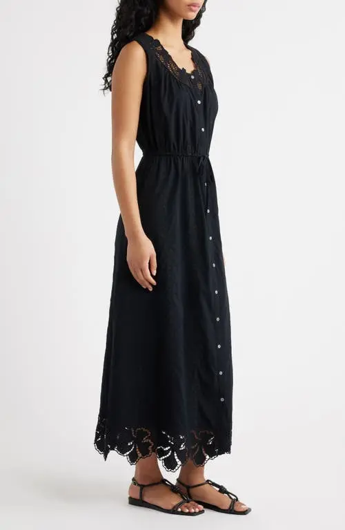 Rails Lorina Cotton Maxi Dress - Black